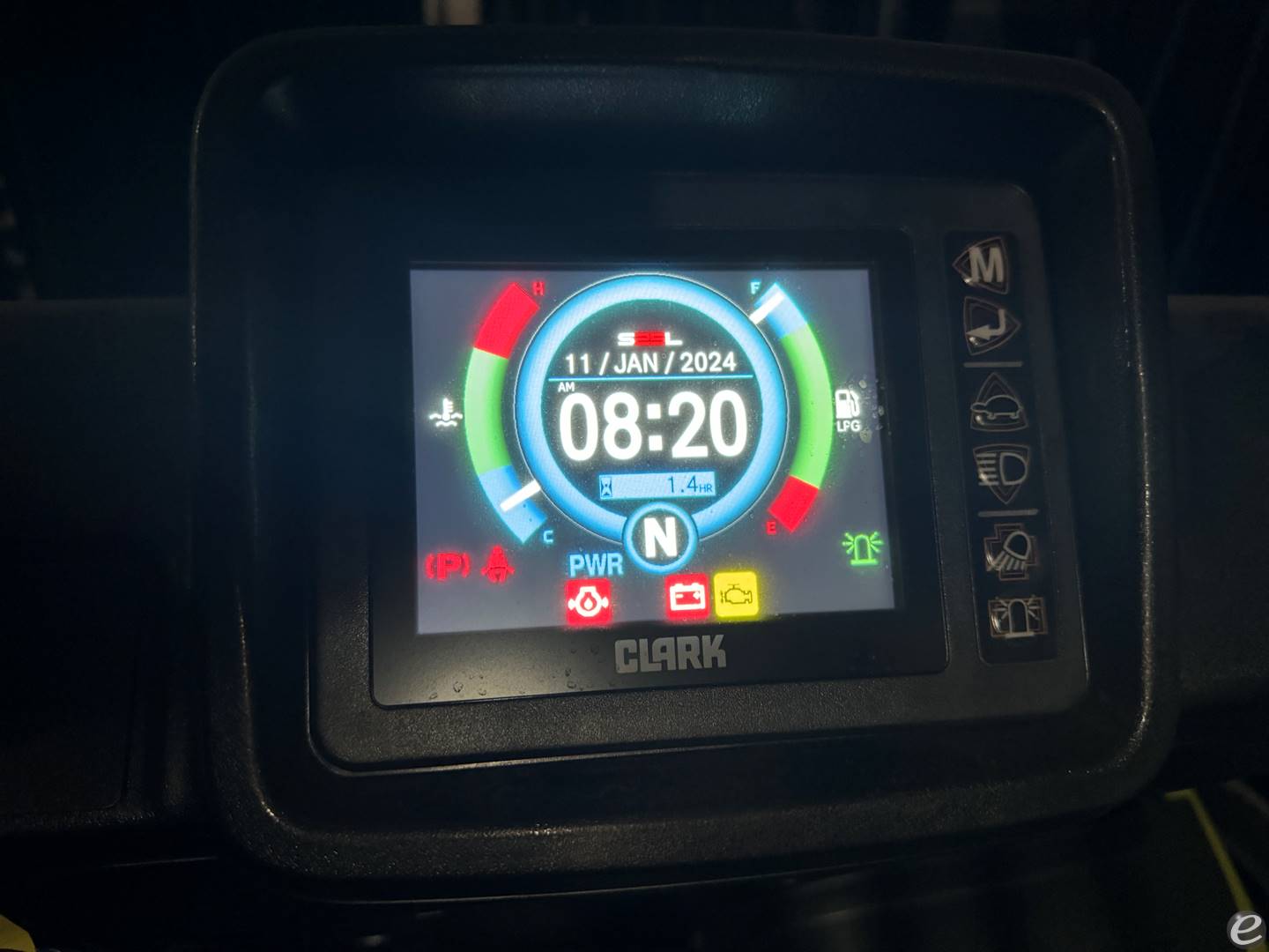 2023 LP Gas Clark S25 Pneumatic Tire 4 Wheel Sit Down