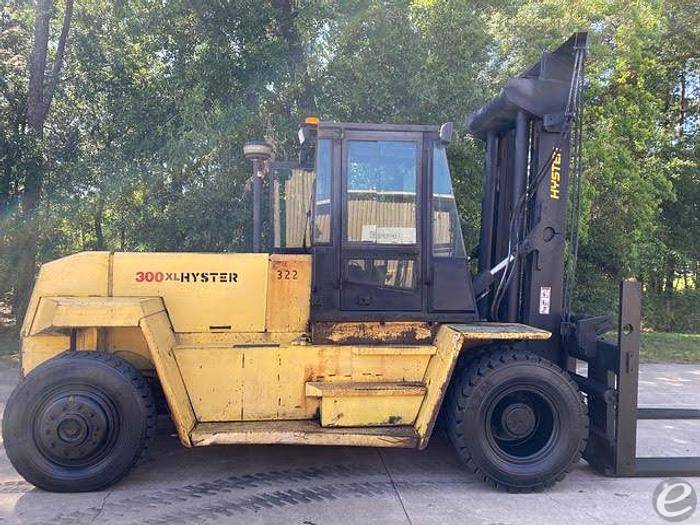 1995 Diesel Hyster H300HD Pneumatic Tire 4 Wheel Sit Down