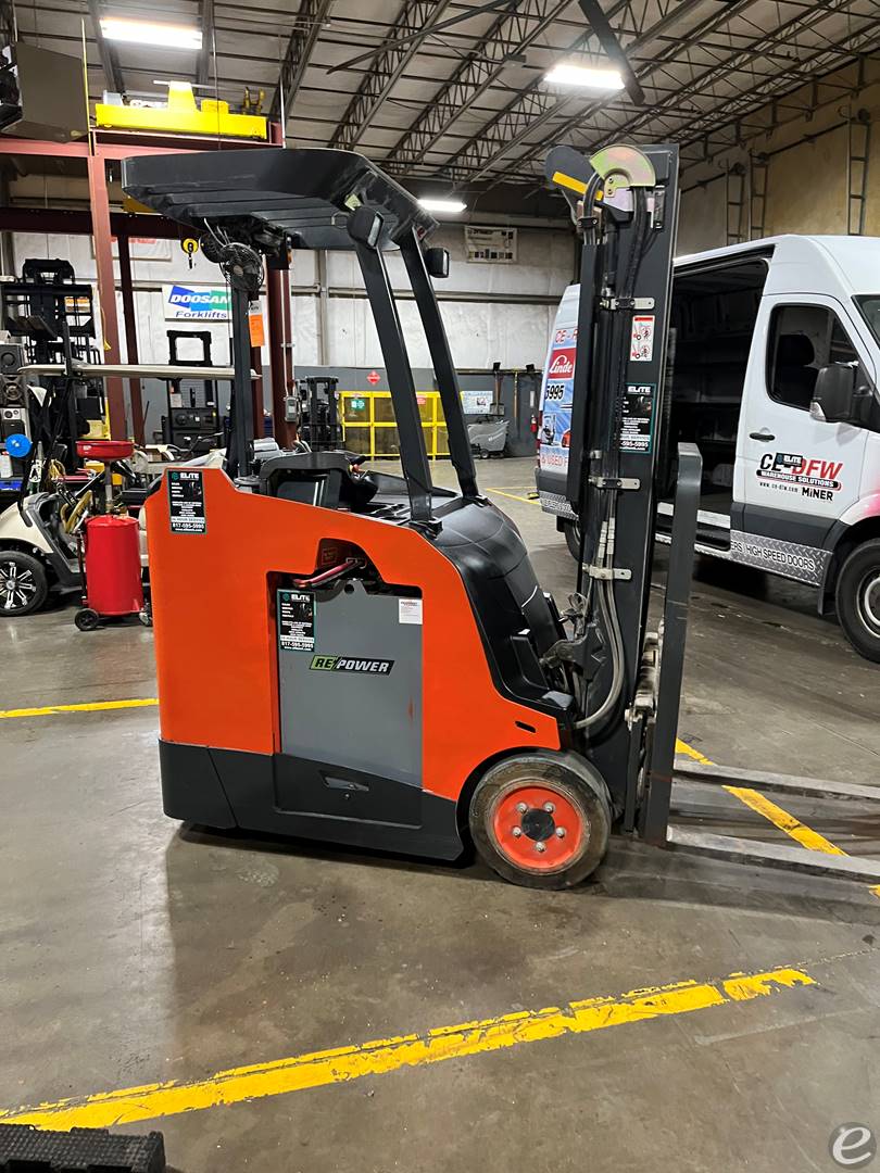 2018 Electric Linde E20S Electric Narrow Aisle Single Reach