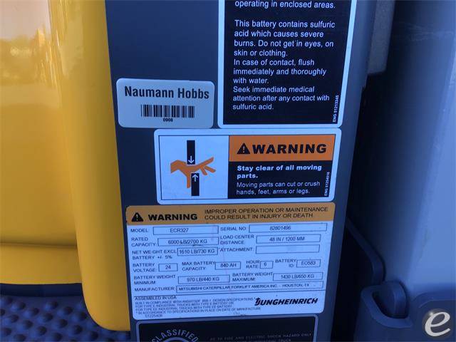 2015 Electric Jungheinrich ECR327 Electric Walkie/Rider Pallet Jack