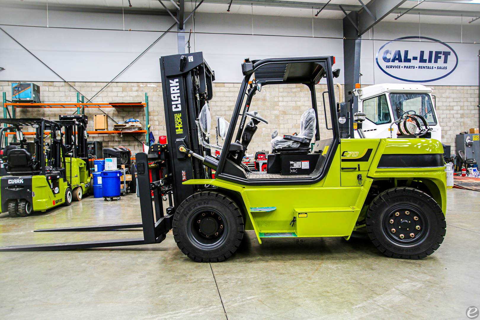 2022 LP Gas Clark C70 Pneumatic Tire 4 Wheel Sit Down