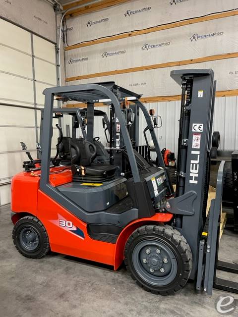 Dual Fuel Heli CPQYD30 Pneumatic Tire 4 Wheel Sit Down