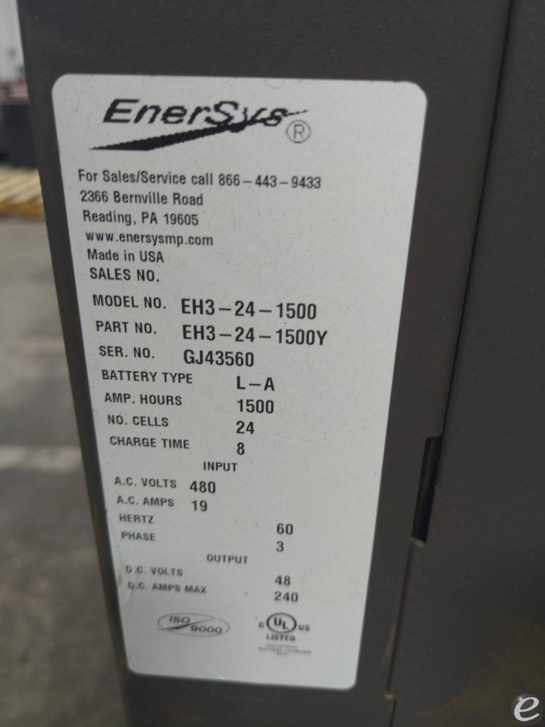 Enersys Batteries and charger | Eliftruck