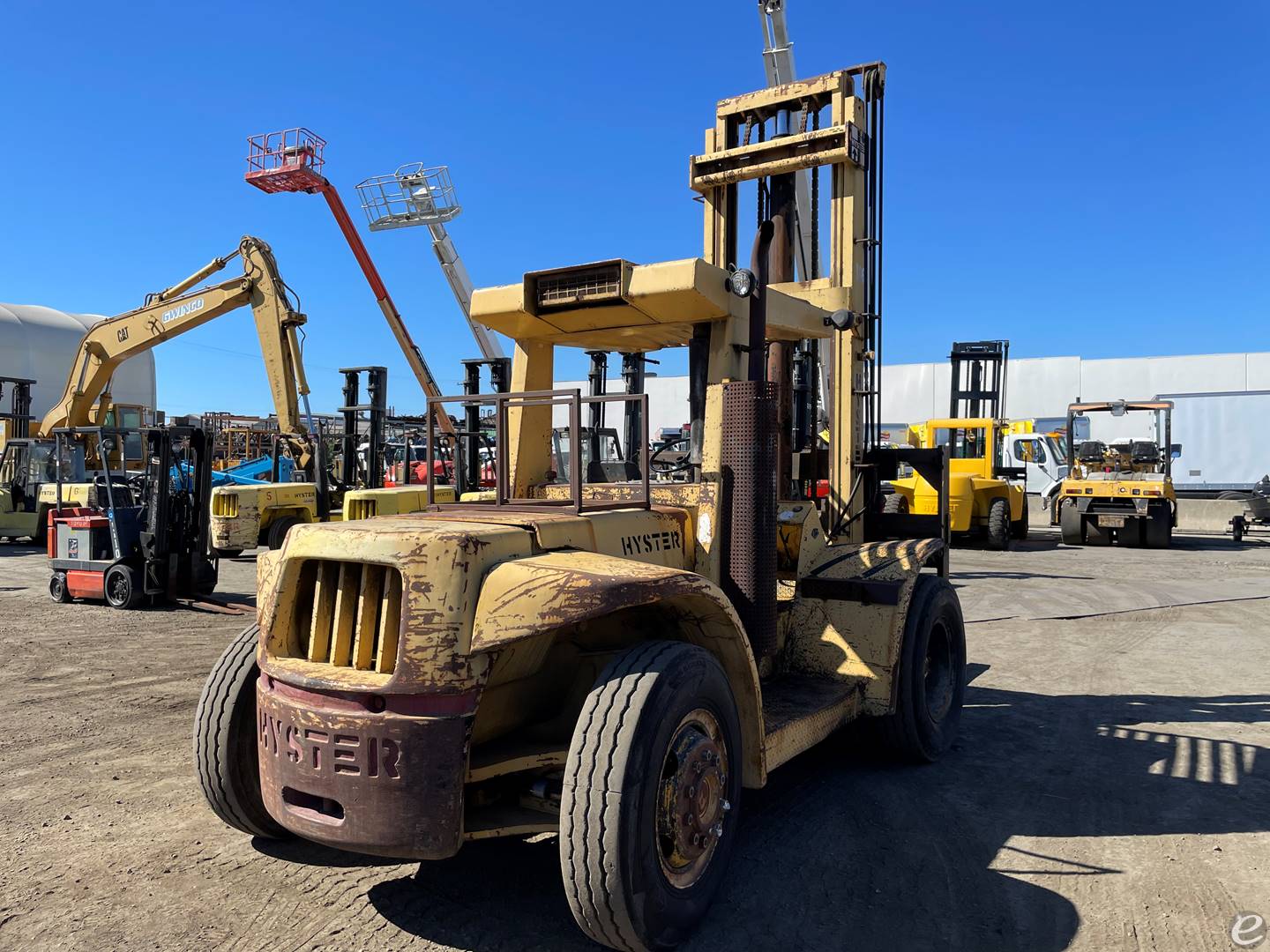 1990 Diesel Hyster H200 Pneumatic Tire 4 Wheel Sit Down