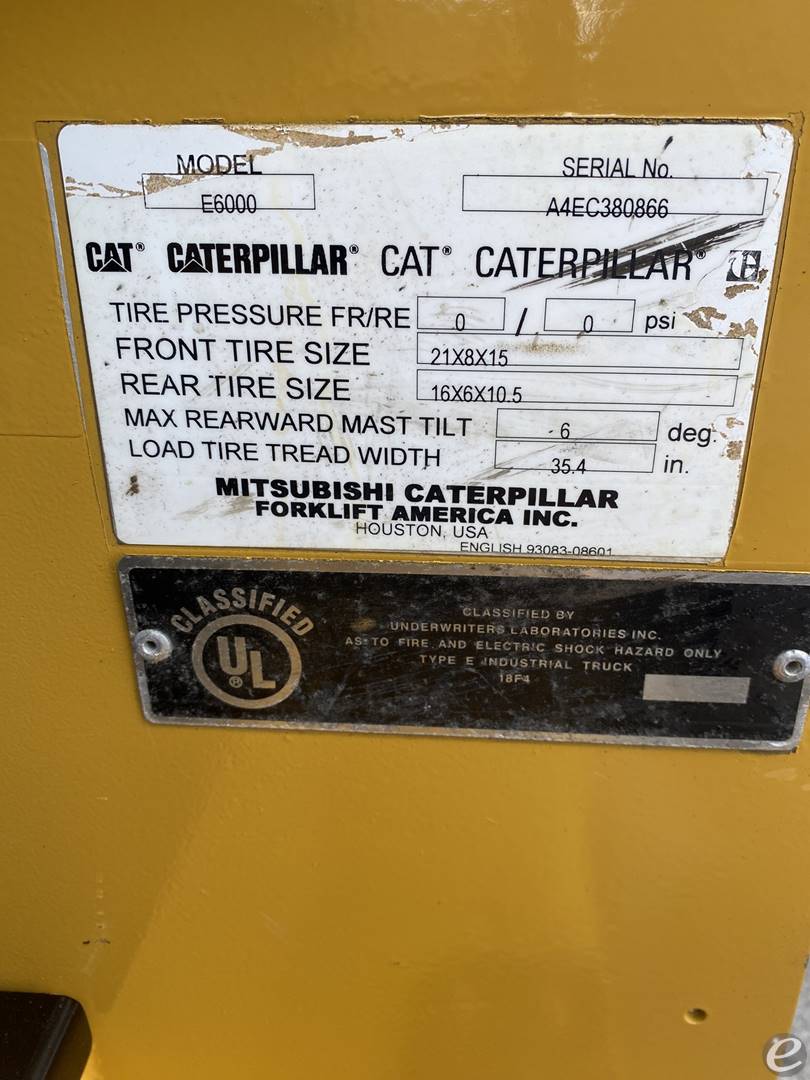 2012 Electric Cat E6000 Electric 4 Wheel Sit Down