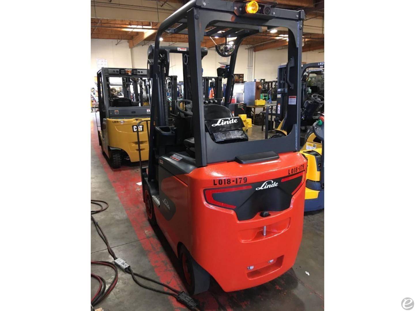 2018 Electric Linde Electric 4 Wheel Sit Down | Eliftruck