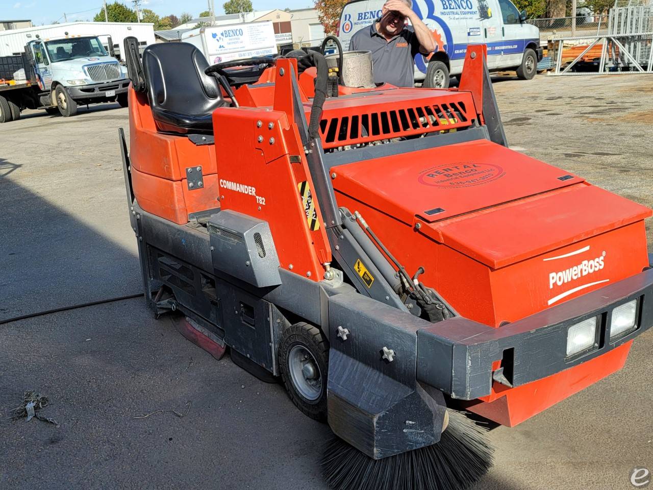2016 LP Gas Power Boss TSS82 Commander Rider Sweeper/Scrubbers