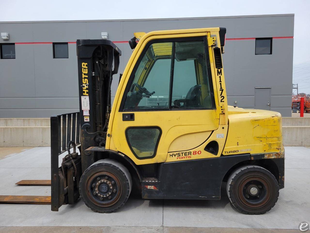 2016 Diesel Hyster H80FT Pneumatic Tire 4 Wheel Sit Down
