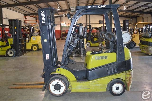 2007 LP Gas Clark C20C Cushion Tire 4 Wheel Sit Down (Indoor Warehouse)