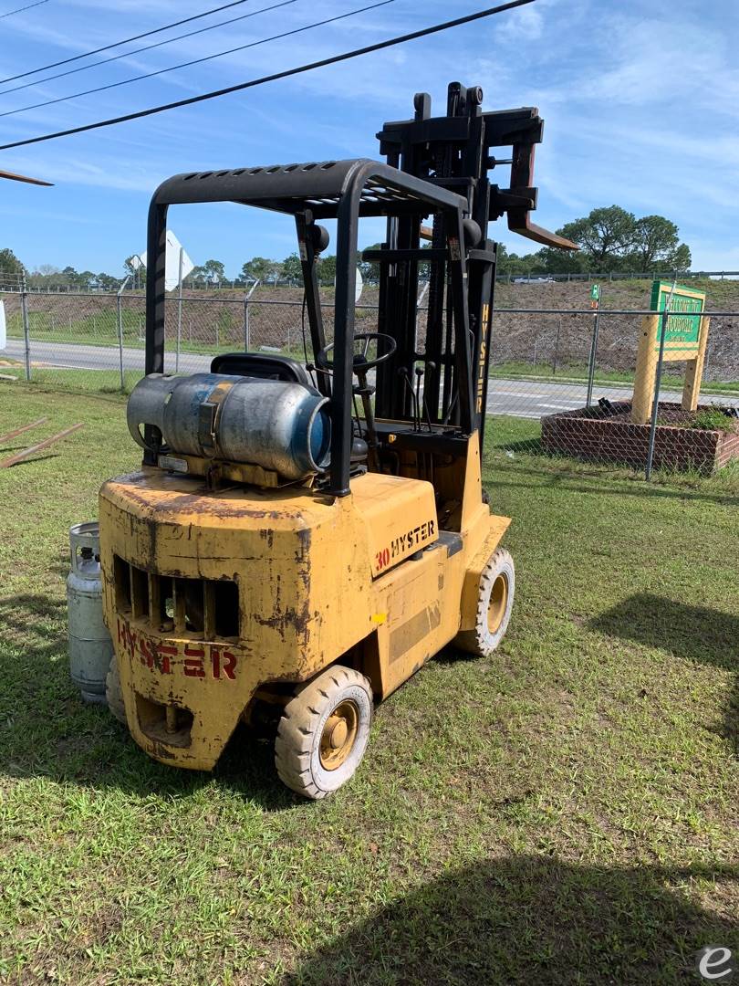 1993 LP Gas Hyster H30xl Pneumatic Tire 4 Wheel Sit Down