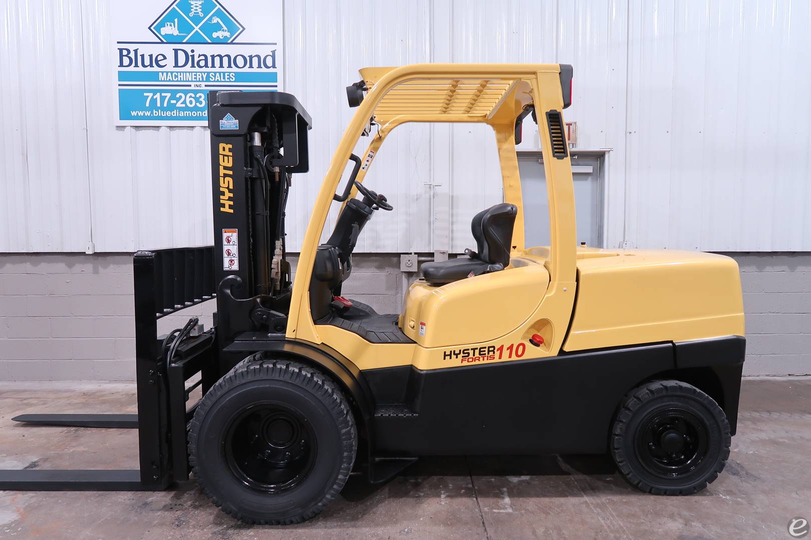 2007 Diesel Hyster Sit Down Rider H110FT - 123Forklift