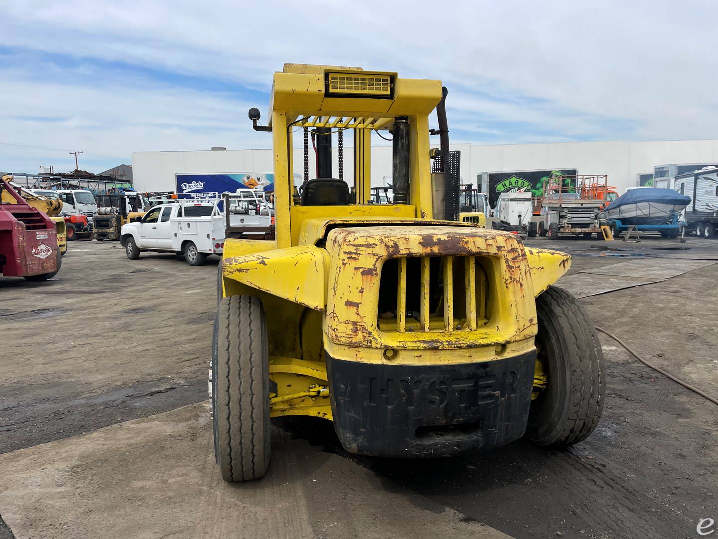 1991 Diesel Hyster H250h Pneumatic Tire 4 Wheel Sit Down