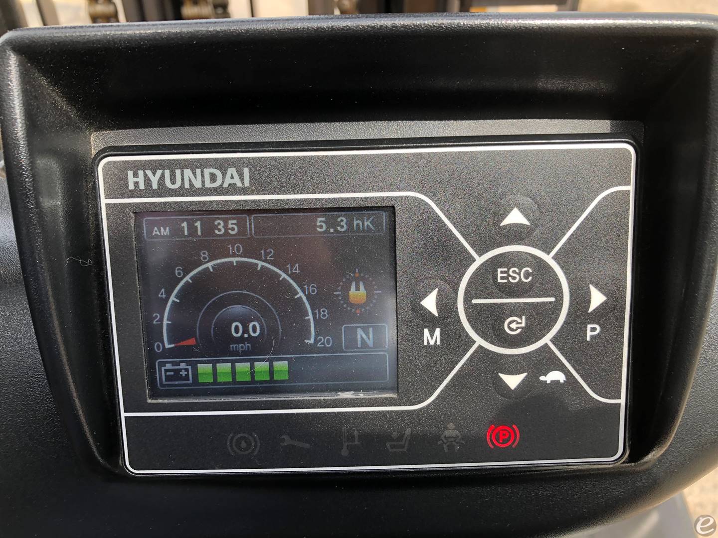 2022 Electric Hyundai 25BC-9 Pneumatic Tire 4 Wheel Sit Down