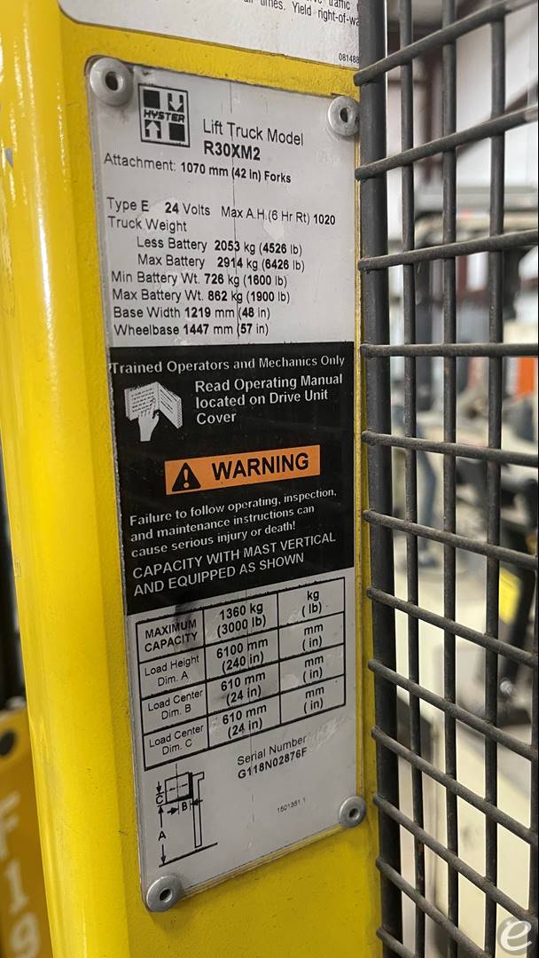 2008 Electric Hyster Electric Order Picker | Eliftruck