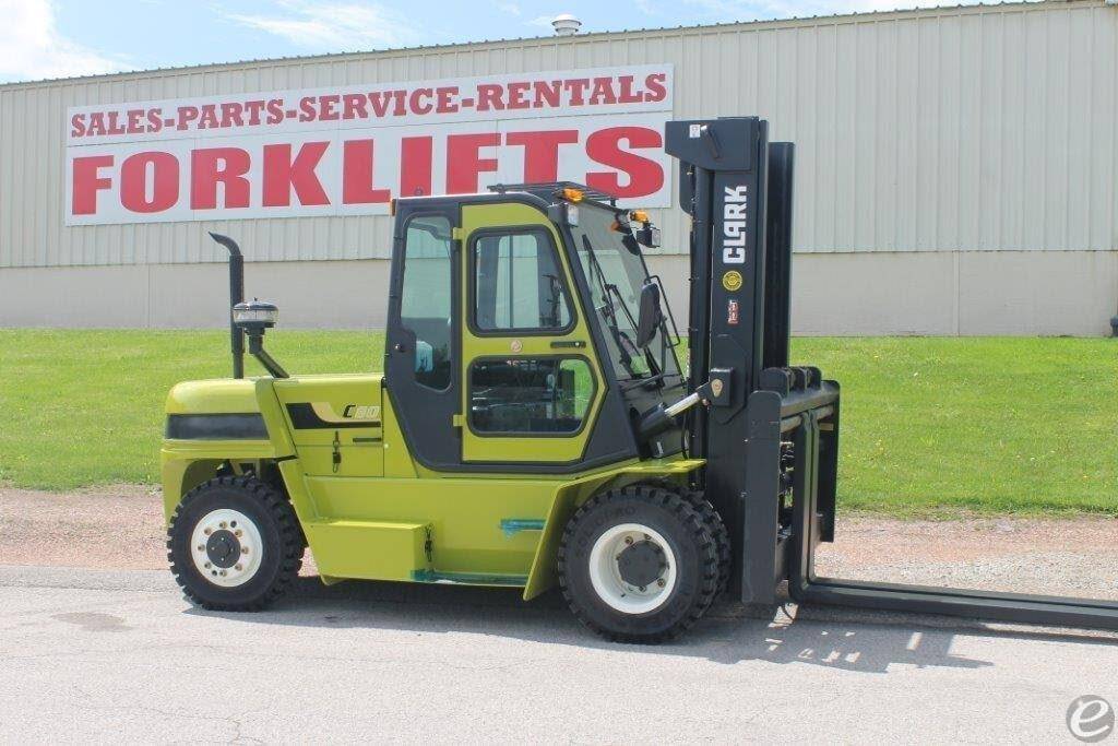 2019 Diesel Clark C80D Pneumatic Tire 4 Wheel Sit Down