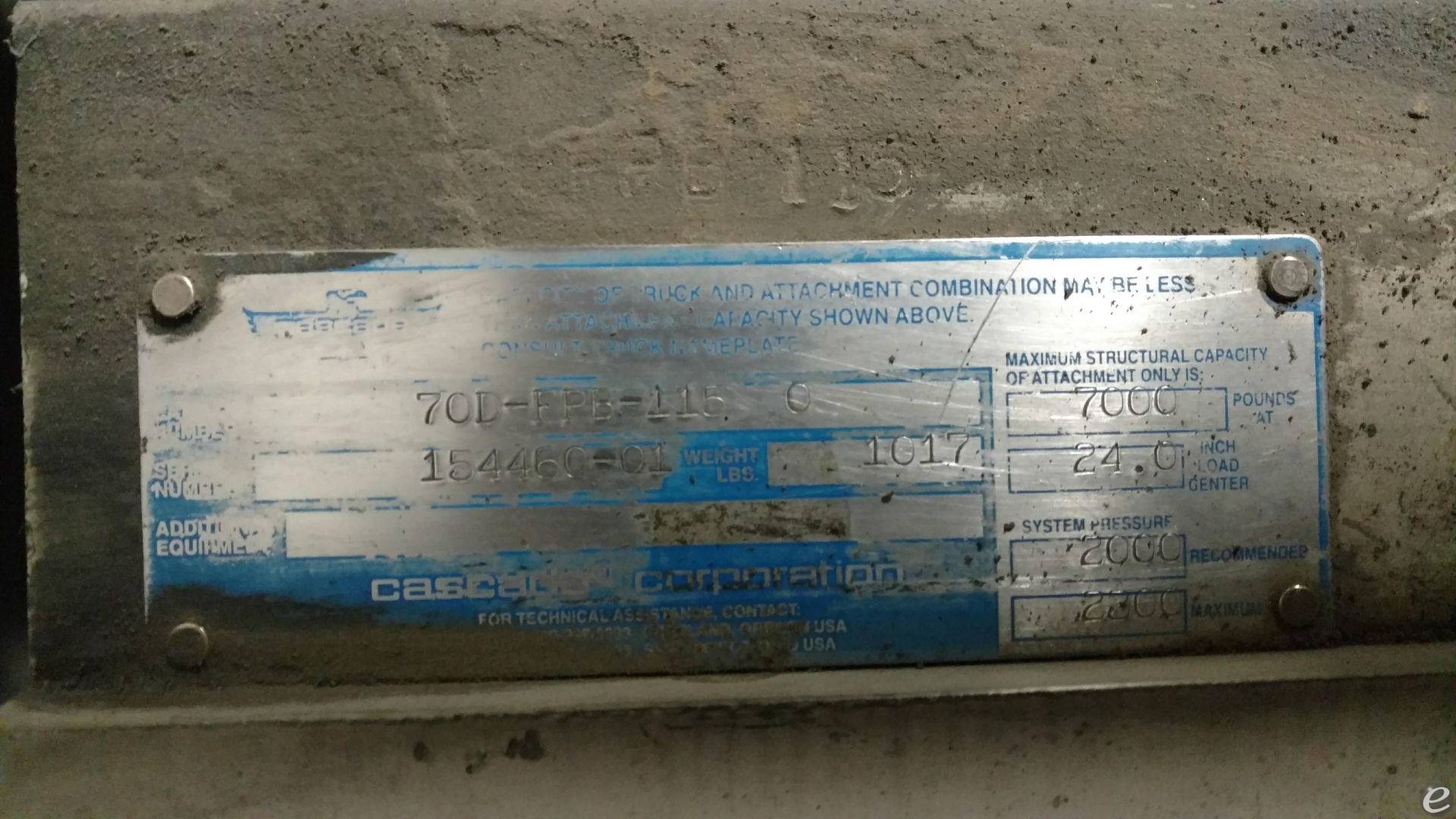 Cascade 70D-FPB-115 Specialized & Other