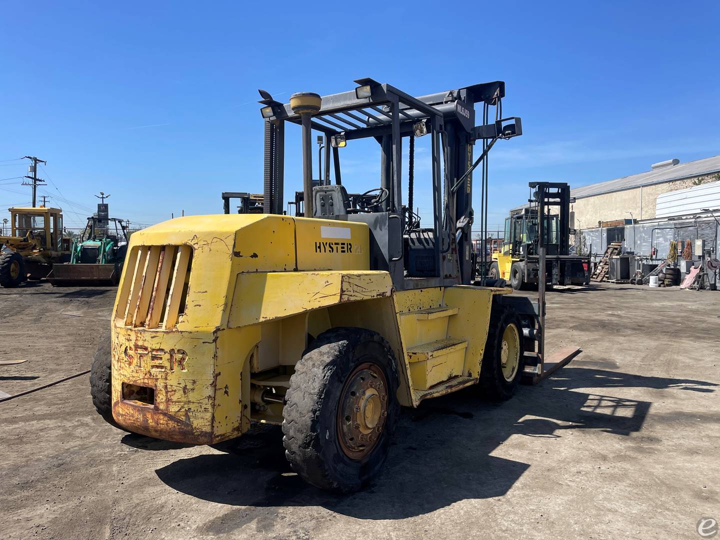 2000 Diesel Hyster H210xl Pneumatic Tire 4 Wheel Sit Down