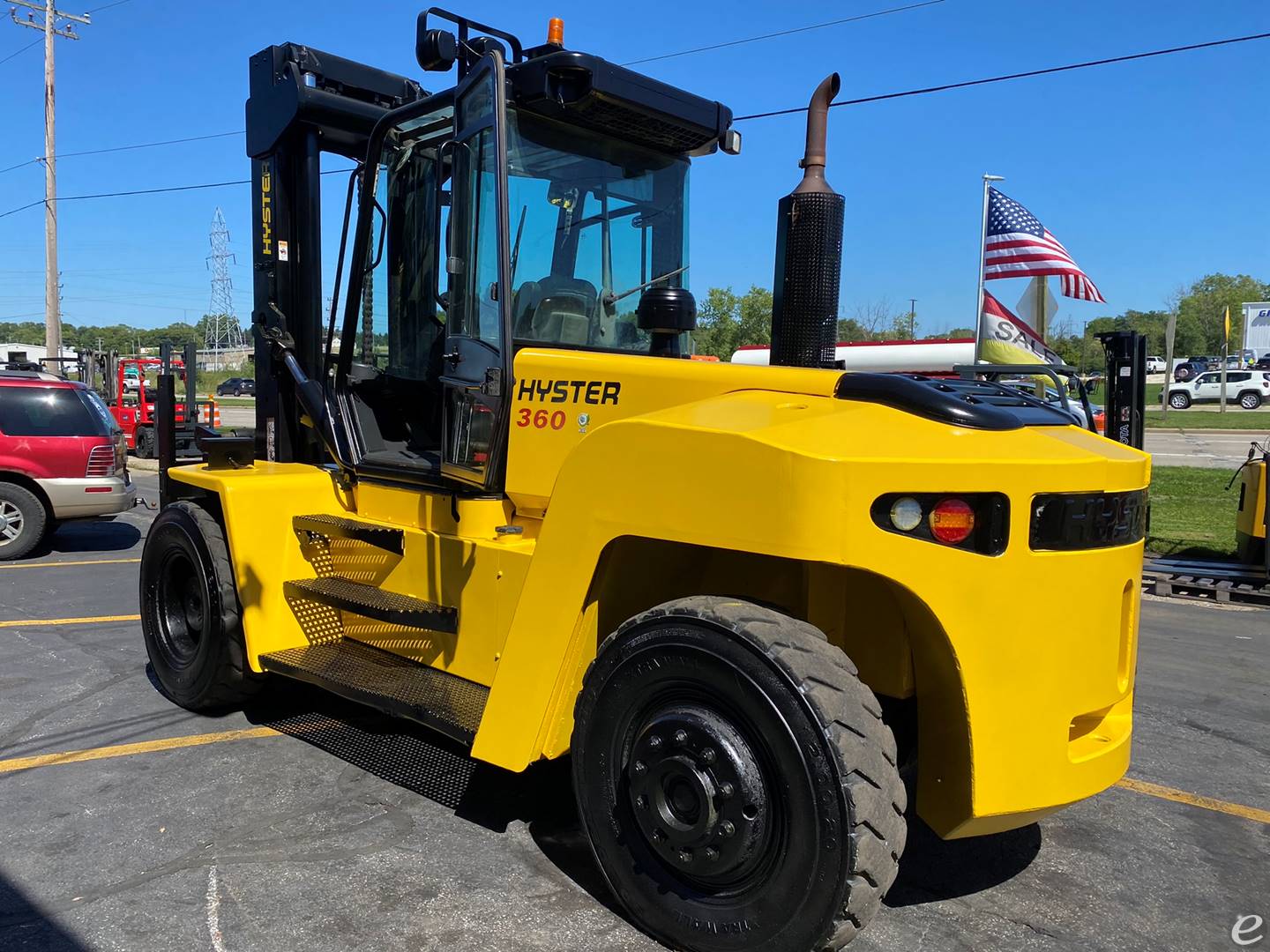 2015 Diesel Hyster H360HD2 Pneumatic Tire 4 Wheel Sit Down