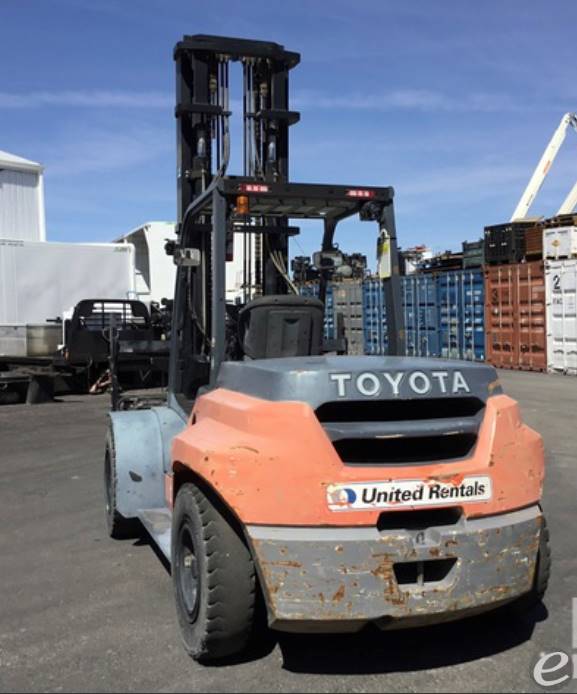 2018 Diesel Toyota 8FD80U Pneumatic Tire 4 Wheel Sit Down