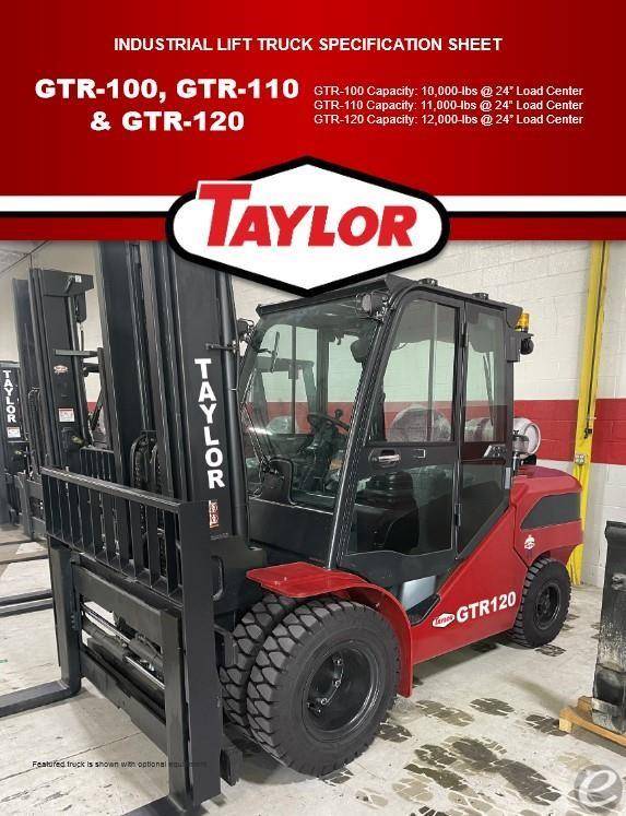 2023 Diesel Taylor GTR100 Pneumatic Tire 4 Wheel Sit Down