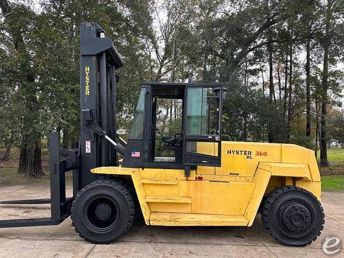 1998 Diesel Hyster H360XL Pneumatic Tire 4 Wheel Sit Down