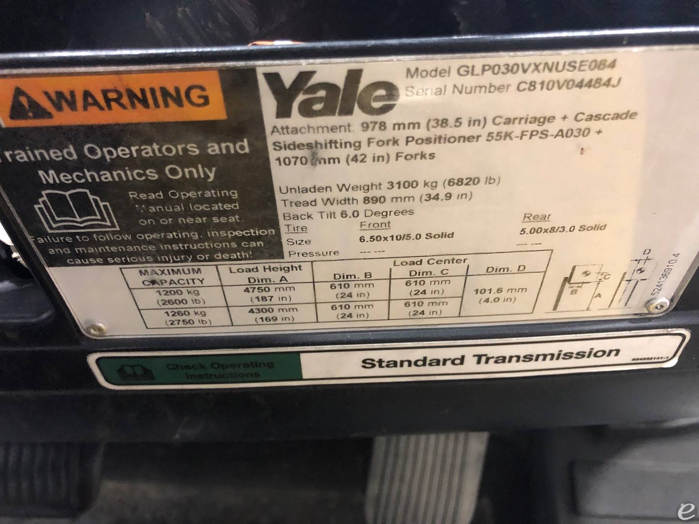 2011 LP Gas Yale Pneumatic Tire 4 Wheel Sit Down | Eliftruck