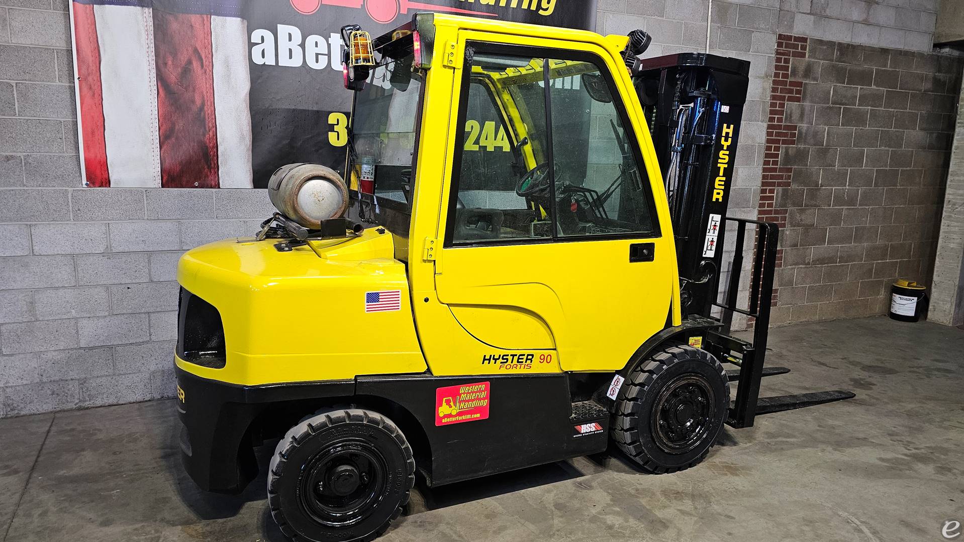 2013 LP Gas Hyster Pneumatic Tire 4 Wheel Sit Down | Eliftruck