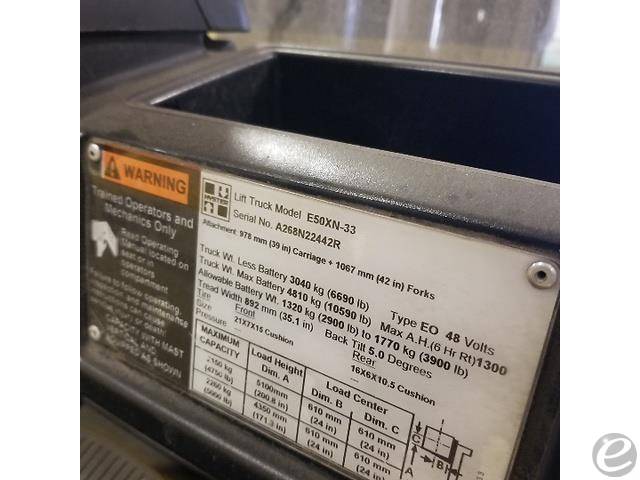 2017 Electric Hyster Forklifts E50XN - 123Forklift