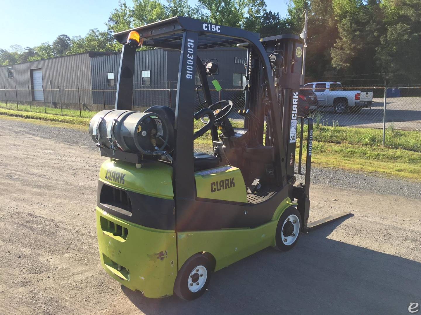 2013 LP Gas Clark C15C Cushion Tire 4 Wheel Sit Down (Indoor Warehouse)