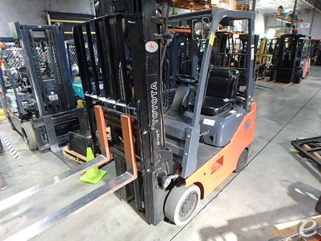 2010 LP Gas Toyota 8FGCU18 Cushion Tire 4 Wheel Sit Down (Indoor Warehouse)