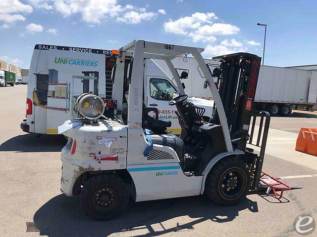 2017 LP Gas Nissan PF60LP Pneumatic Tire 4 Wheel Sit Down