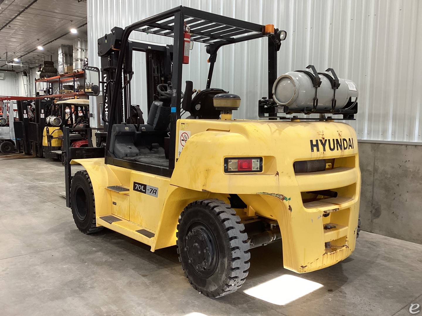 2017 LP Gas Hyundai 70L-7A Pneumatic Tire 4 Wheel Sit Down