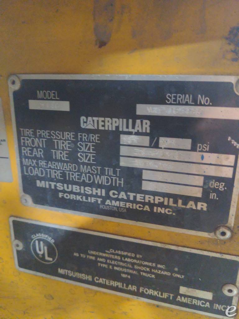1998 Electric Cat 2EC18 Electric 4 Wheel Sit Down