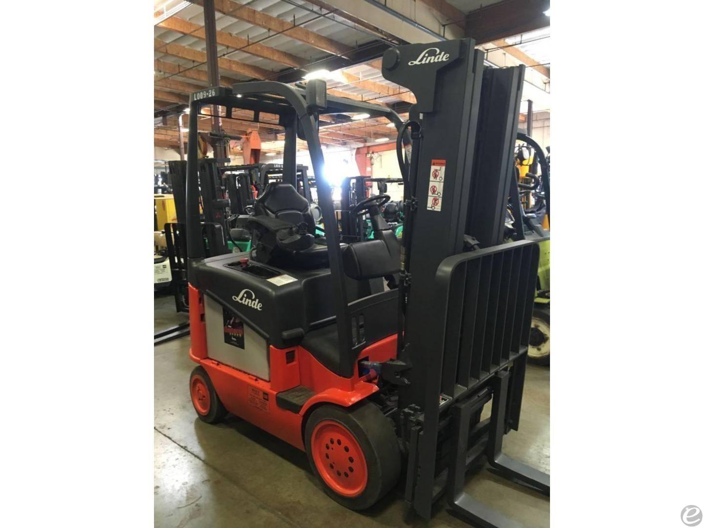 2009 Electric Linde E25C-600 Electric 4 Wheel Sit Down