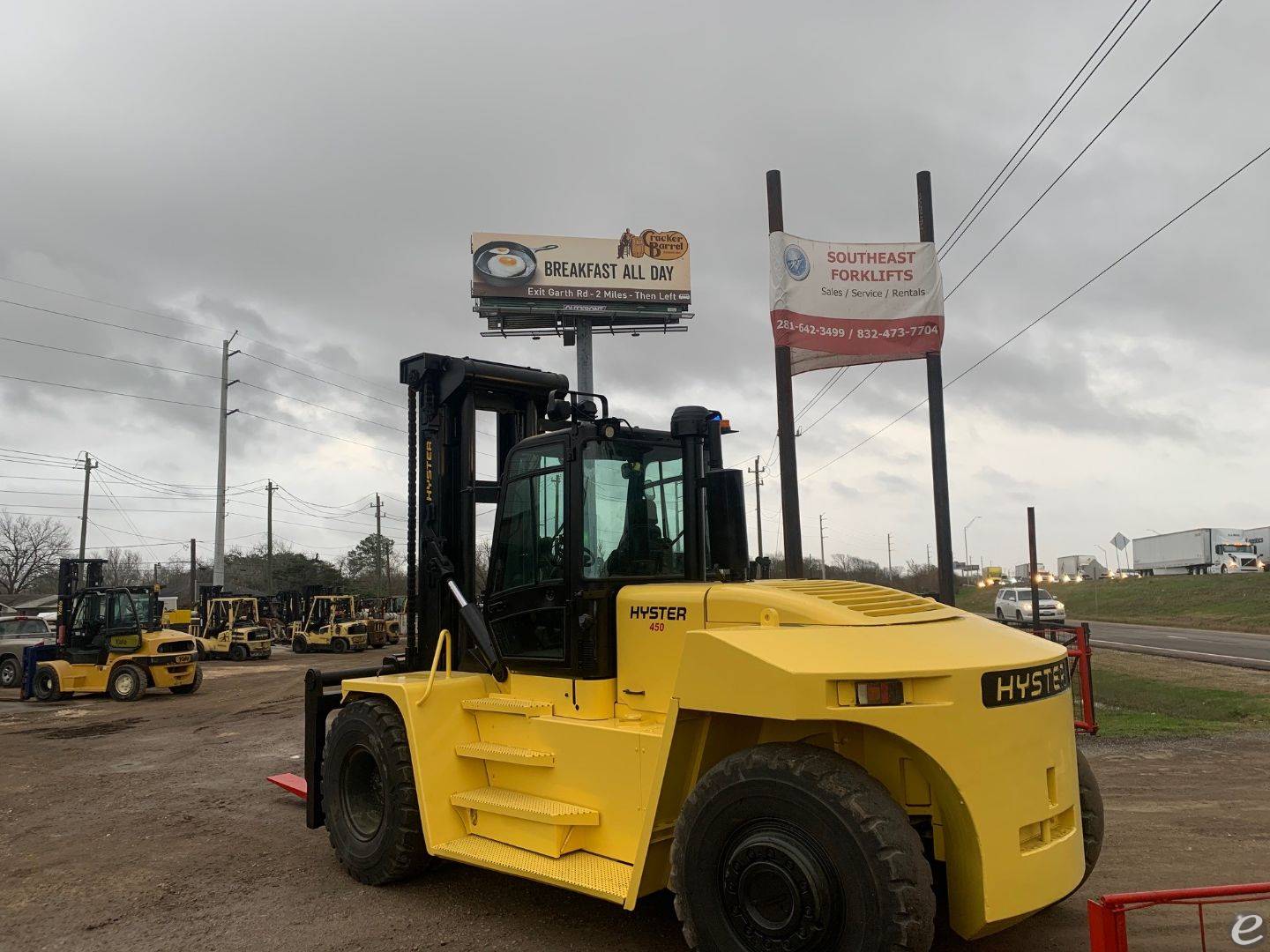 2013 Diesel Hyster H450HD Pneumatic Tire 4 Wheel Sit Down