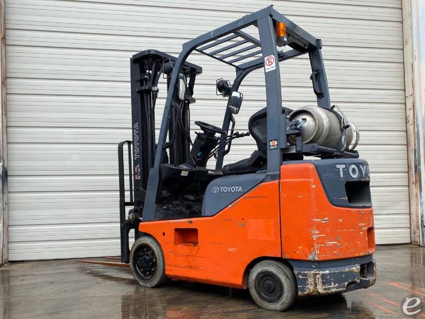 LP Gas Toyota 8FGCU18 Cushion Tire 4 Wheel Sit Down (Indoor Warehouse)