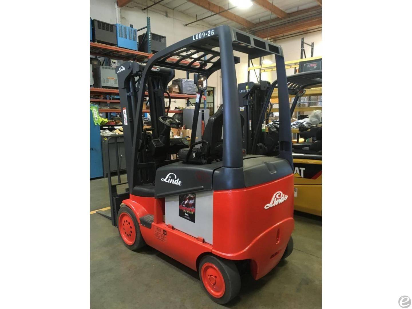 2009 Electric Linde E25C-600 Electric 4 Wheel Sit Down