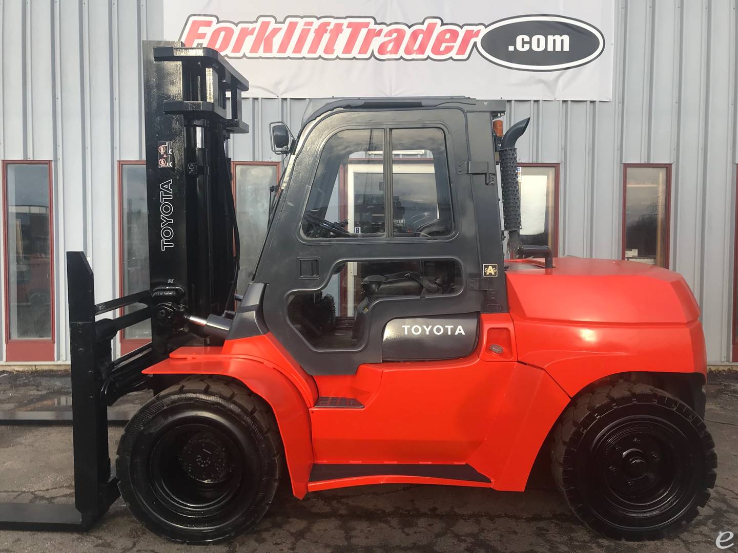 2012 Diesel Toyota 7FDU70 Pneumatic Tire 4 Wheel Sit Down