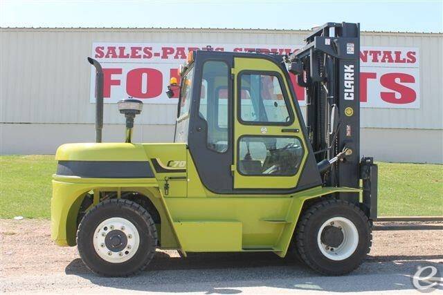2019 Diesel Clark C70D Pneumatic Tire 4 Wheel Sit Down