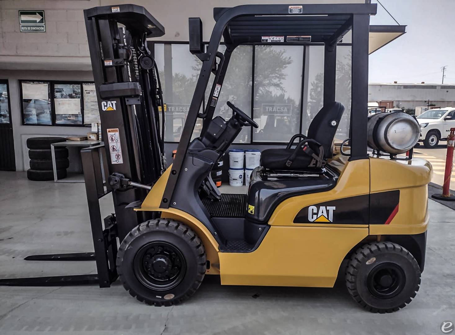 2018 Cat GP25 Pneumatic Tire 4 Wheel Sit Down