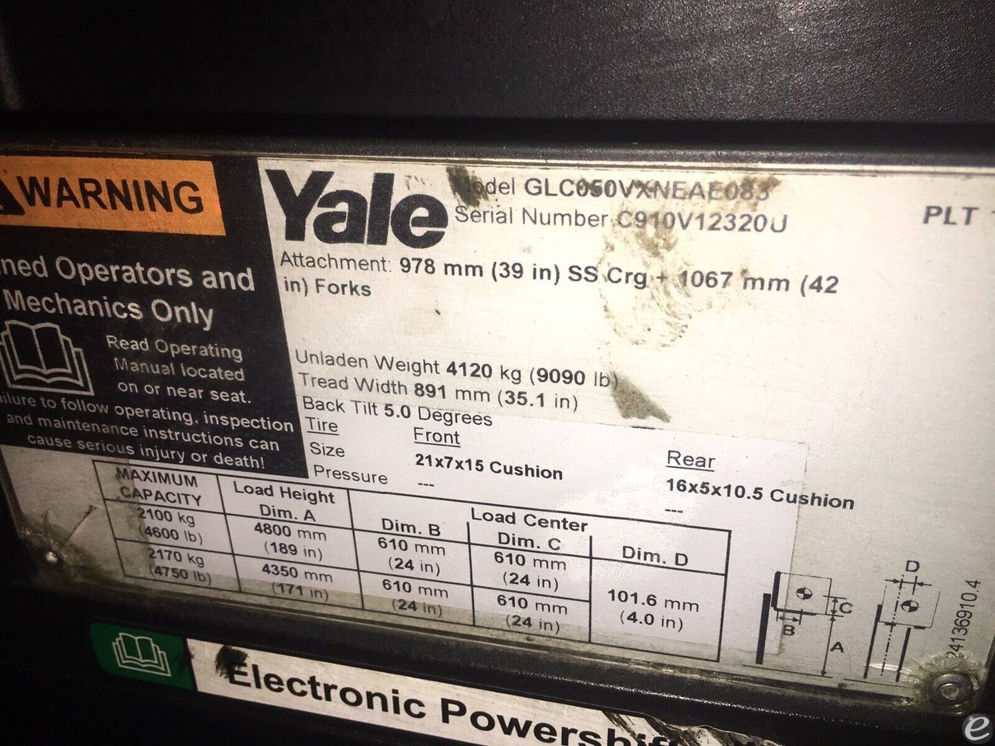 2020 LP Gas Yale Cushion Tire 4 Wheel Sit Down (Indoor Warehouse ...