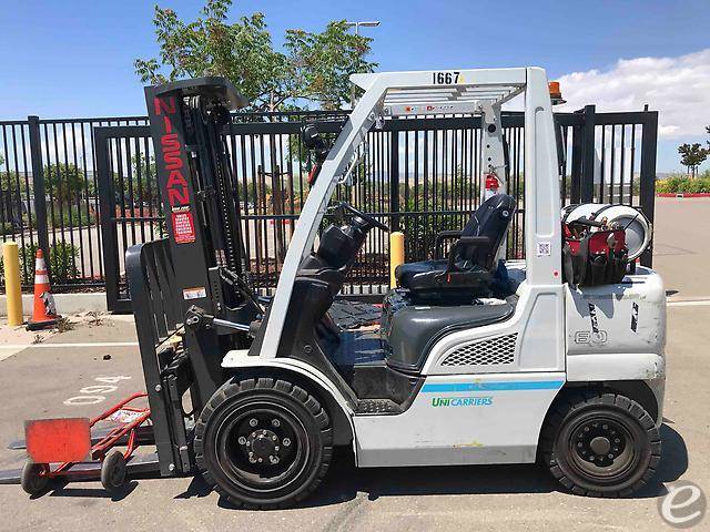 2017 LP Gas Nissan PF60LP Pneumatic Tire 4 Wheel Sit Down