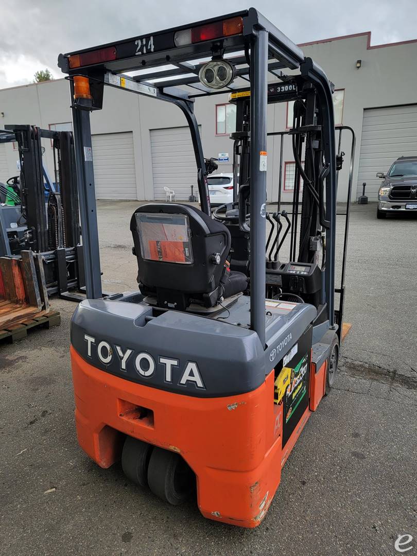 2016 Electric Toyota 8FBE18U Electric 3 Wheel Sit Down