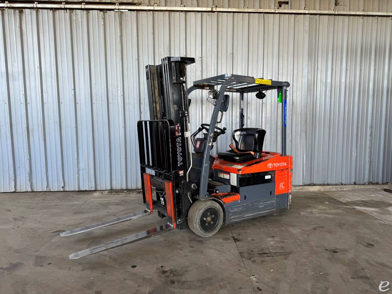 2013 Electric Toyota 7FBEHU18 Electric 3 Wheel Sit Down