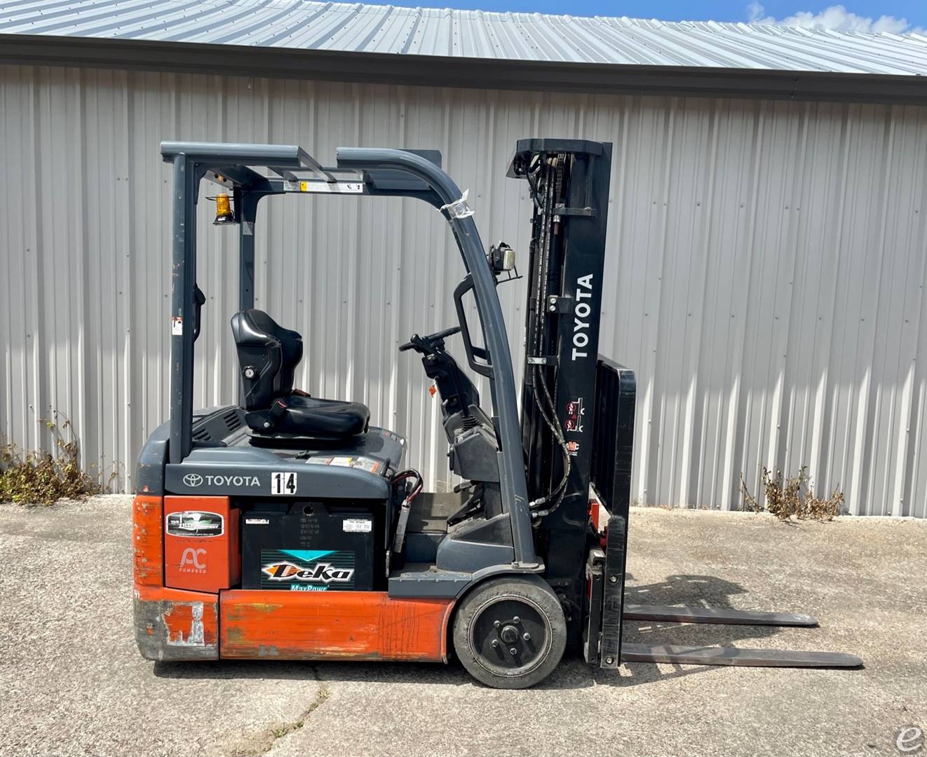 2016 Electric Toyota 8FBE18U Electric 3 Wheel Sit Down