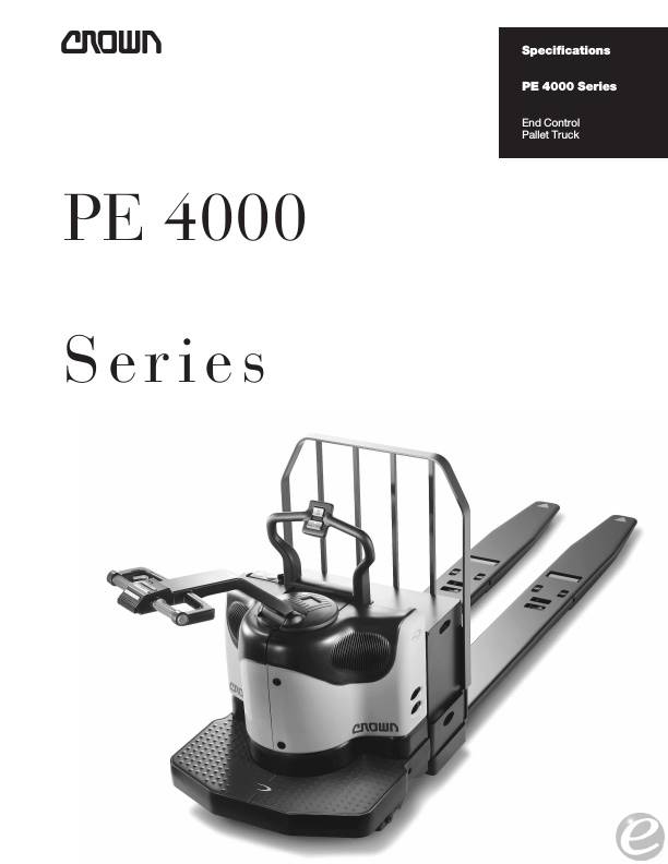 Electric Crown PE4000-60 Electric Walkie/Rider Pallet Jack