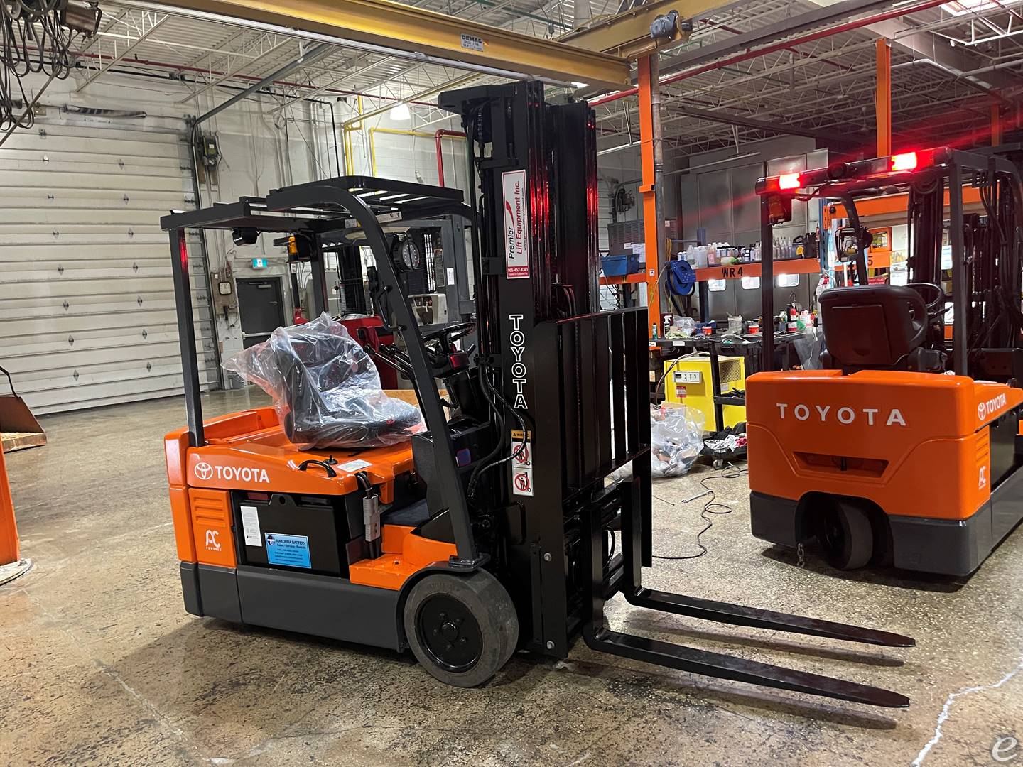 2009 Electric Toyota 7FBEU18 Electric 3 Wheel Sit Down