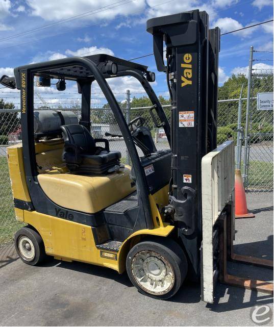 2014 LP Gas Yale GLC080 Cushion Tire 4 Wheel Sit Down (Indoor Warehouse)