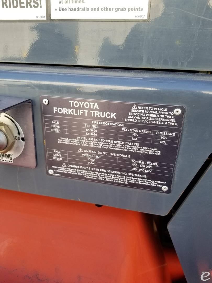 2019 Diesel Toyota THD3600-24 Pneumatic Tire 4 Wheel Sit Down