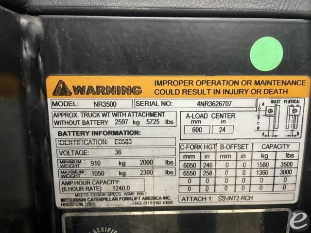 2006 Electric Cat Electric Narrow Aisle Single Reach | Eliftruck